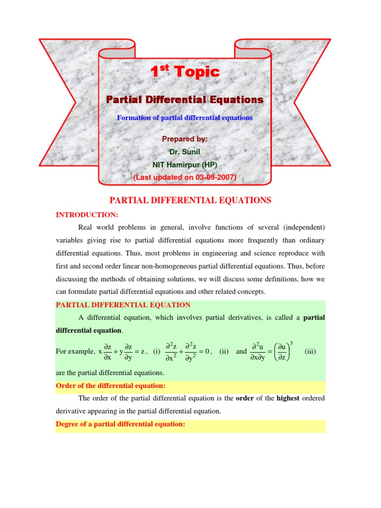Exploring the Fundamentals of Partial Differential Equations ...