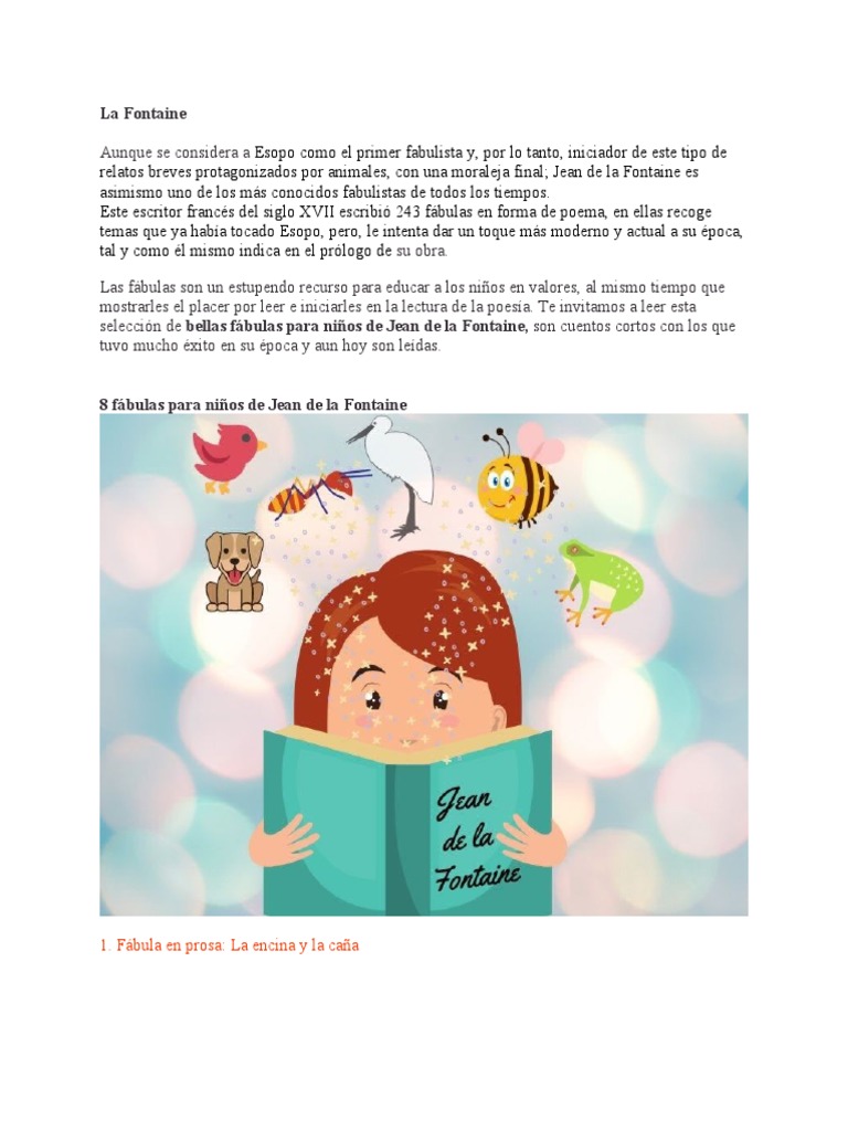 Fabulas de La Fontaine | PDF | Fábula