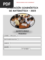 Evaluacion Diagnostica de 4to Grado 2024 | PDF