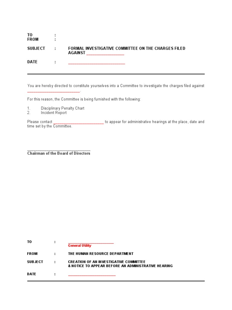 Administrative Hearing Notice | PDF | Human Resources | Government