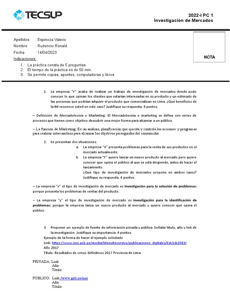 Pcal-S01-Ecalle-2023-01 Im | PDF | Marketing | Investigación de mercado