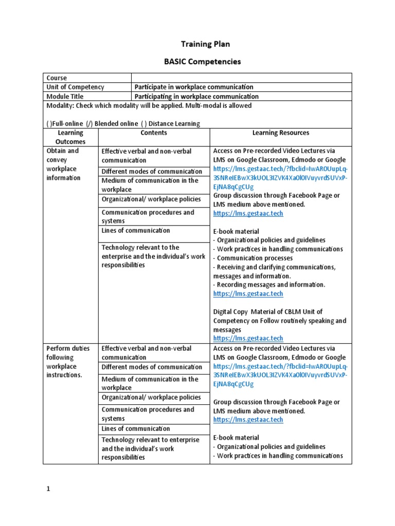 Workplace Communication Training | PDF | Educational Technology ...