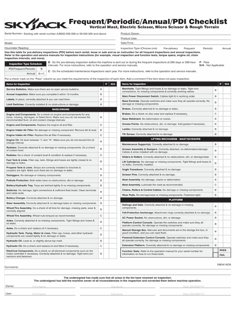 Document - Skyjack Manutenção | PDF