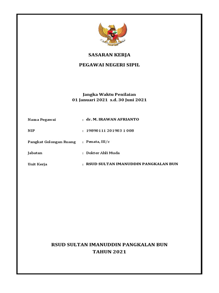 SKP Dr. M. IRAWAN AFRIANTO TAHUN 2021 | PDF SKP Dr. M. IRAWAN AFRIANTO TAHUN 2021 | PDF