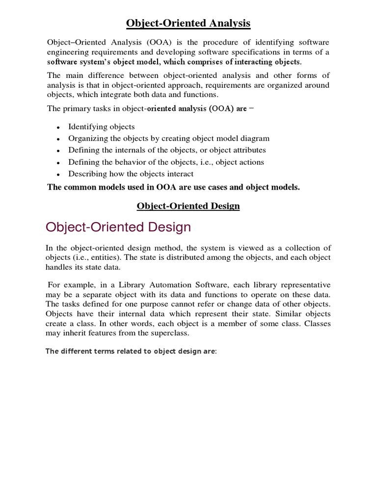 Unit-3 Notes Oosd | PDF | Class (Computer Programming) | Object ... Unit-3 Notes Oosd | PDF | Class (Computer Programming) | Object ...