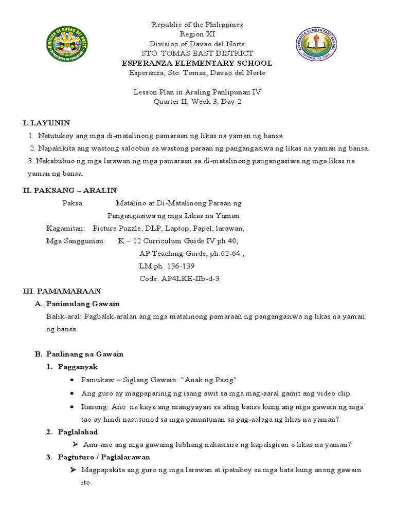 Aral Pan LP For Duaw | PDF