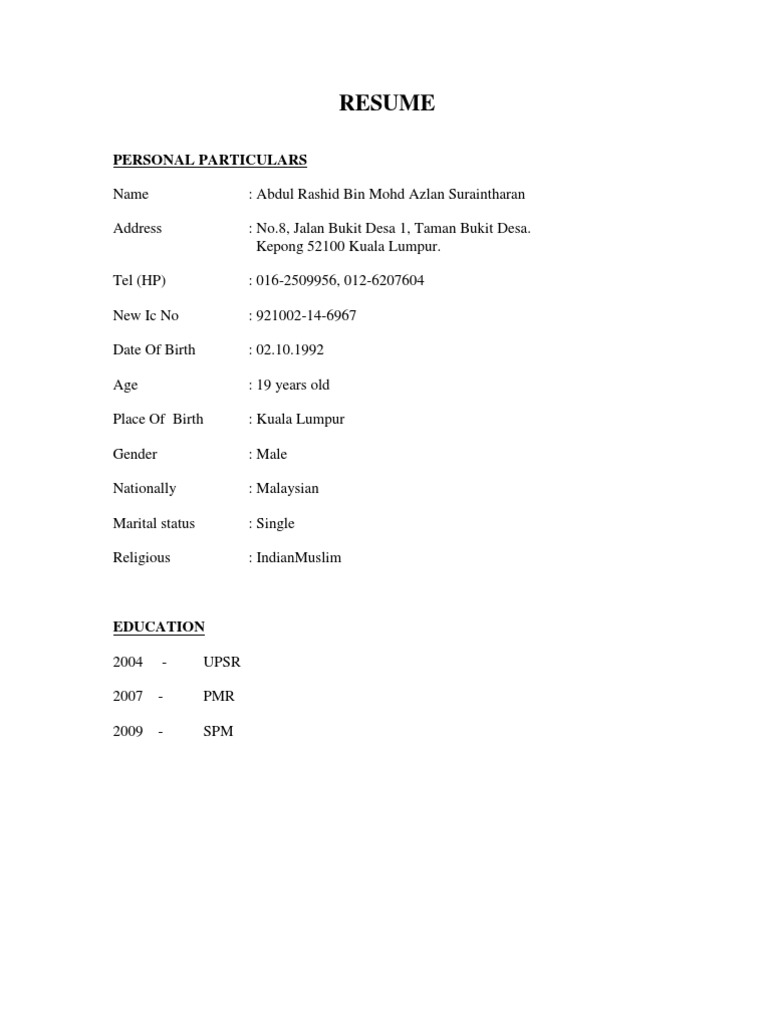 Rashid Resume | PDF