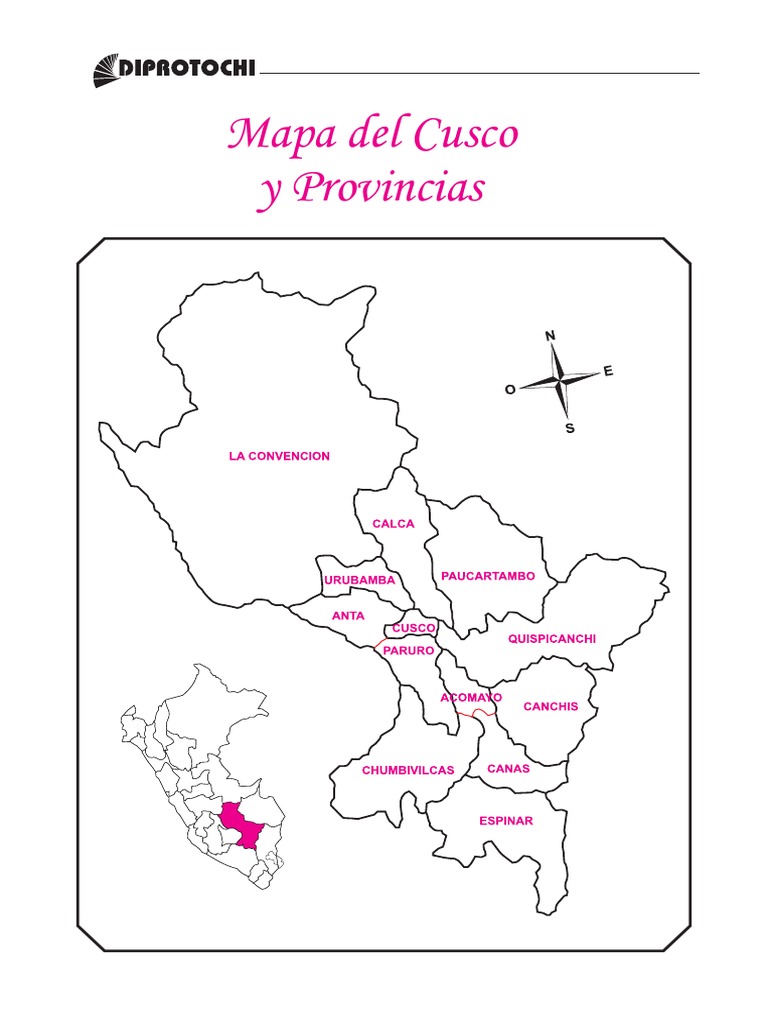 Mapa Del Cusco y Provincias | PDF