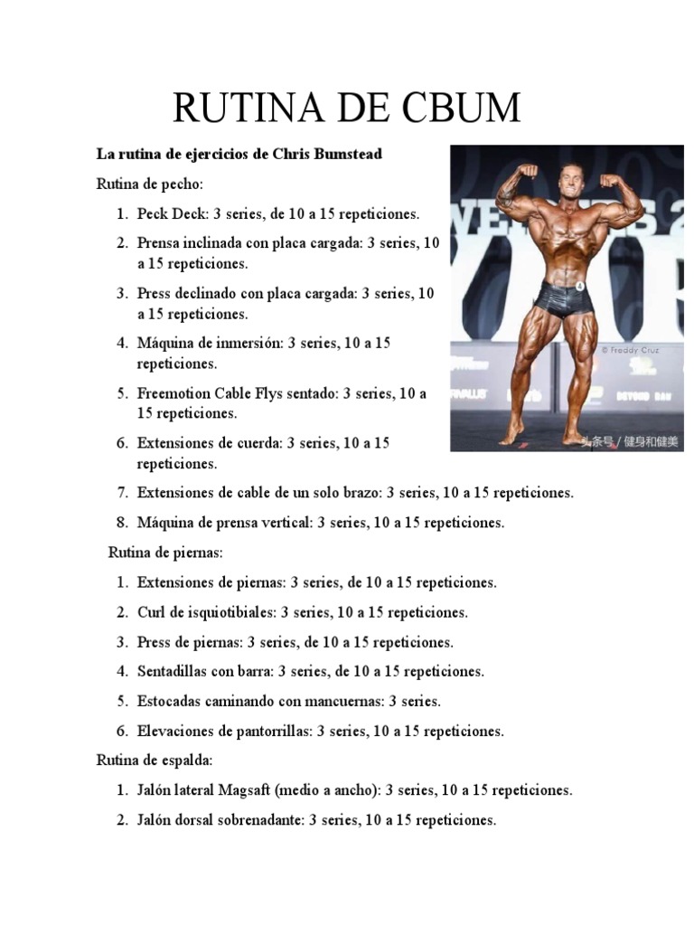 Rutina de Cbum | PDF