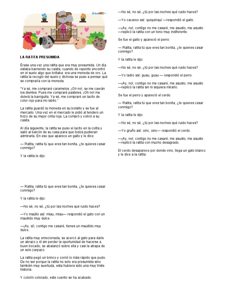 La Ratita Presumida | PDF | León