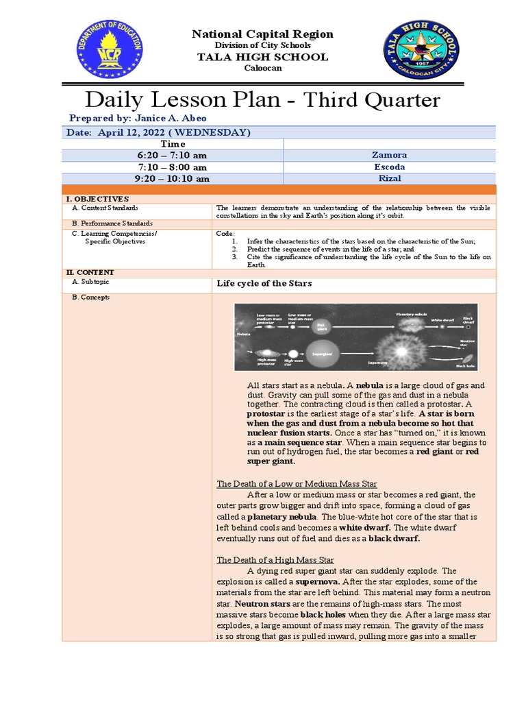 Stars LP Day 2 | PDF | Stars | Nebula