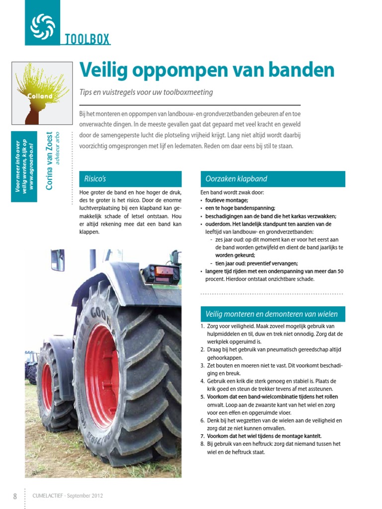 Veilig Oppompen Van Banden: Toolbox | PDF