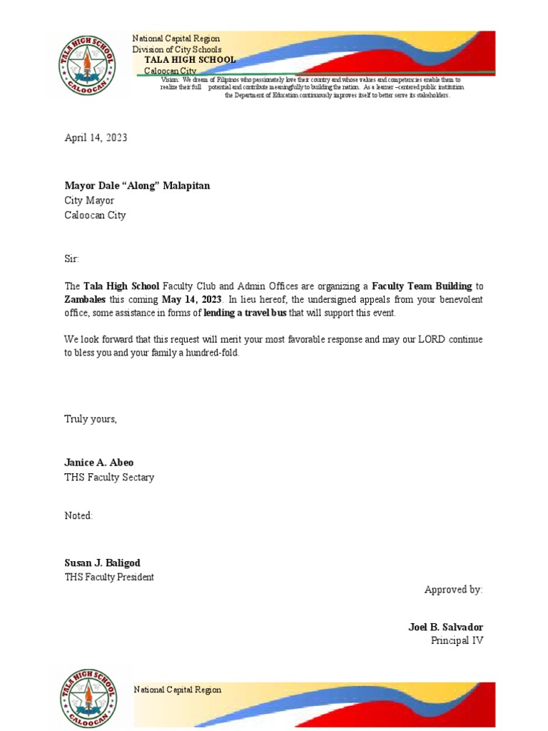 April 14, 2023: Mayor Dale "Along" Malapitan | PDF