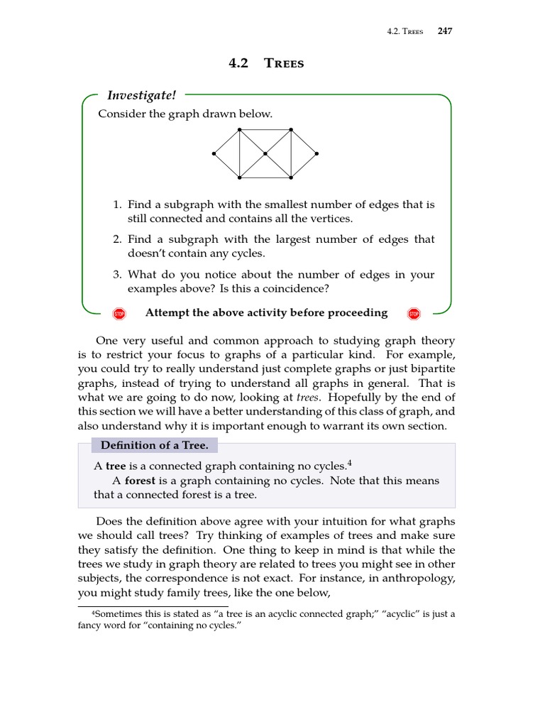 W11 Trees PDF | Download Free PDF | Vertex (Graph Theory) | Graph Theory
