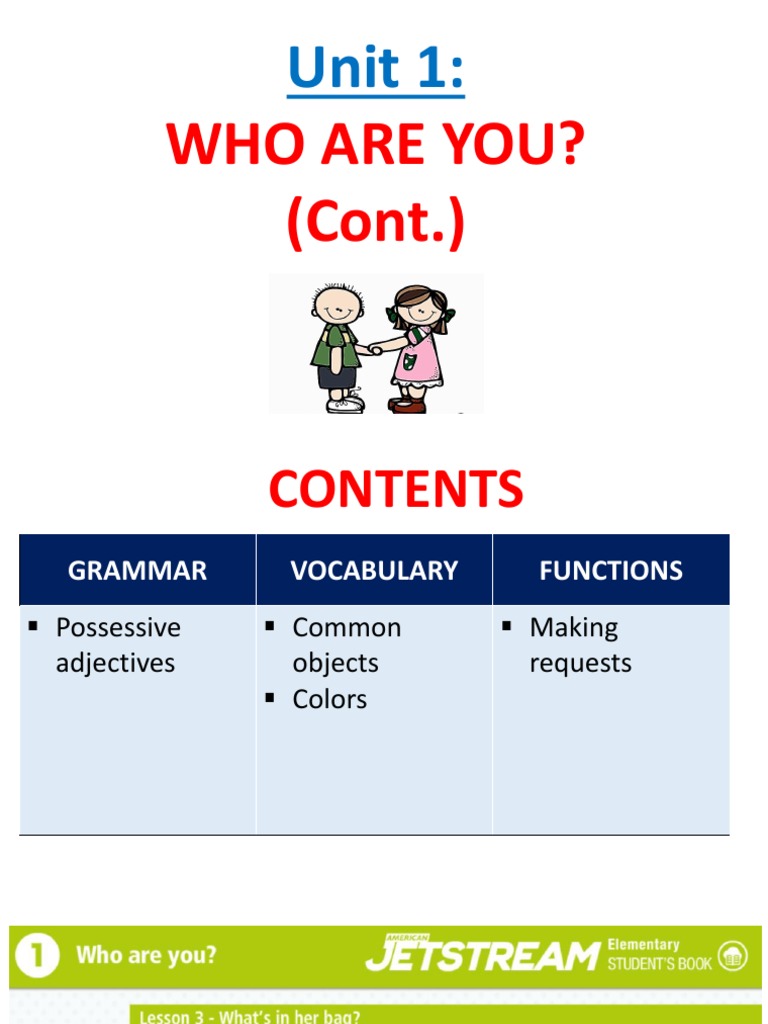 DAY 03 - UNIT 1 (WHO ARE YOU) (Lesson 3&4) | PDF | Linguistics | Linguistic Morphology