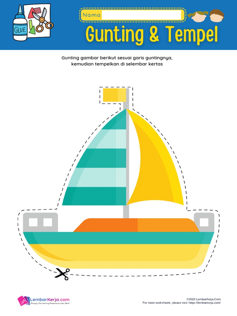 Gunting Tempel Perahu Layar | PDF