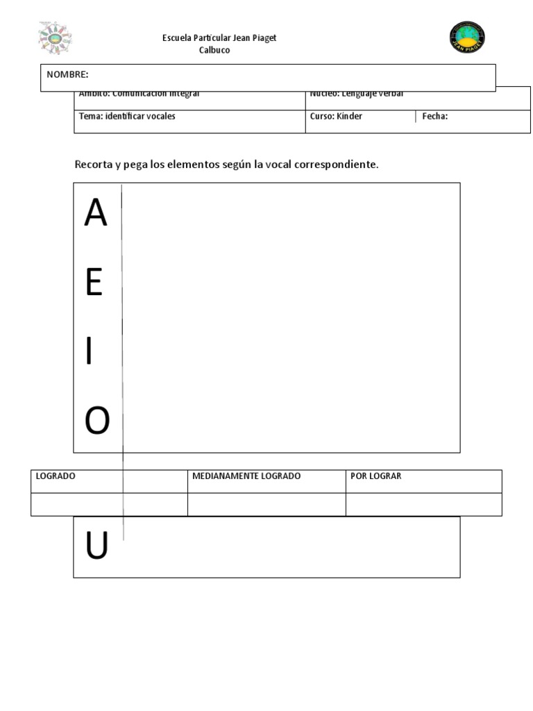 Guia 5 Lenguaje Kinder | PDF