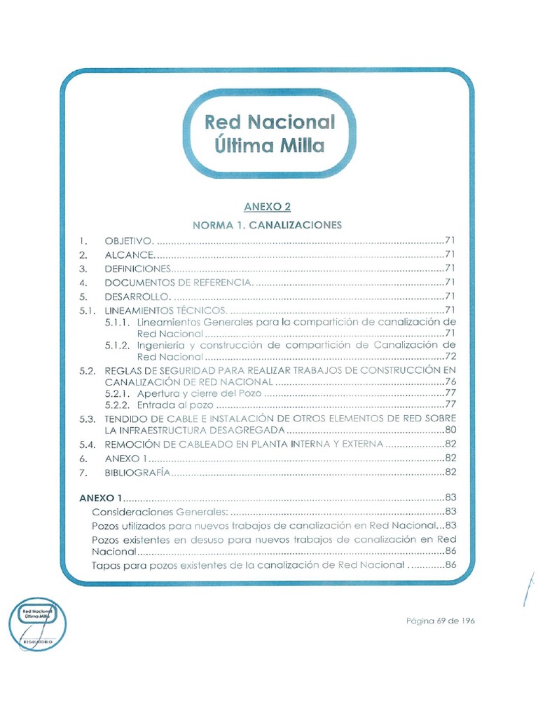 Norma de Instalación RNUM 2022 | PDF