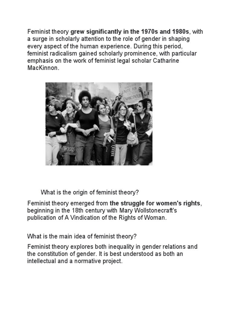 Feminist Theory | PDF | Feminism | Gender Studies