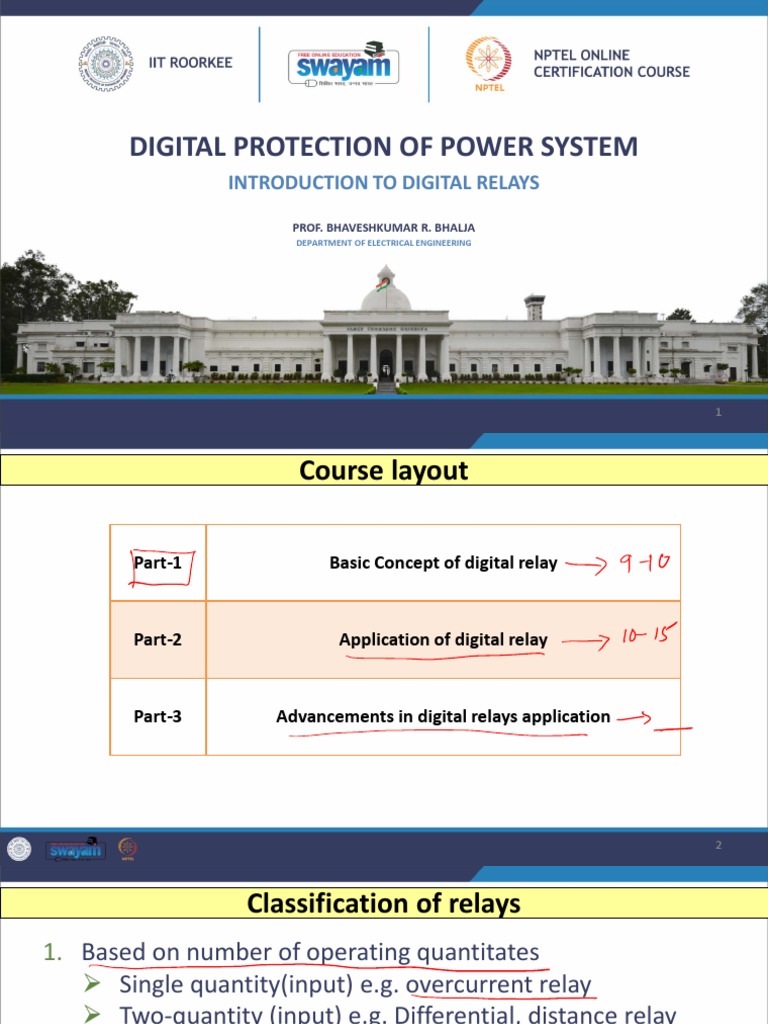 Lec 1 | PDF | Relay | Electrical Engineering