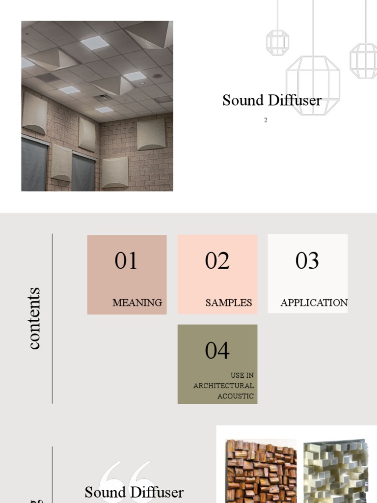 Sound Diffusers | PDF | Acoustics | Wood