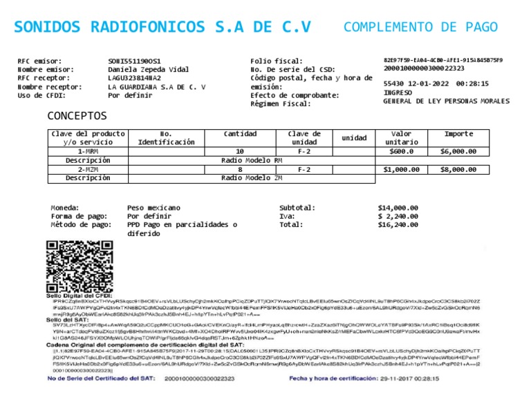 Complemento de Pago 2 | PDF
