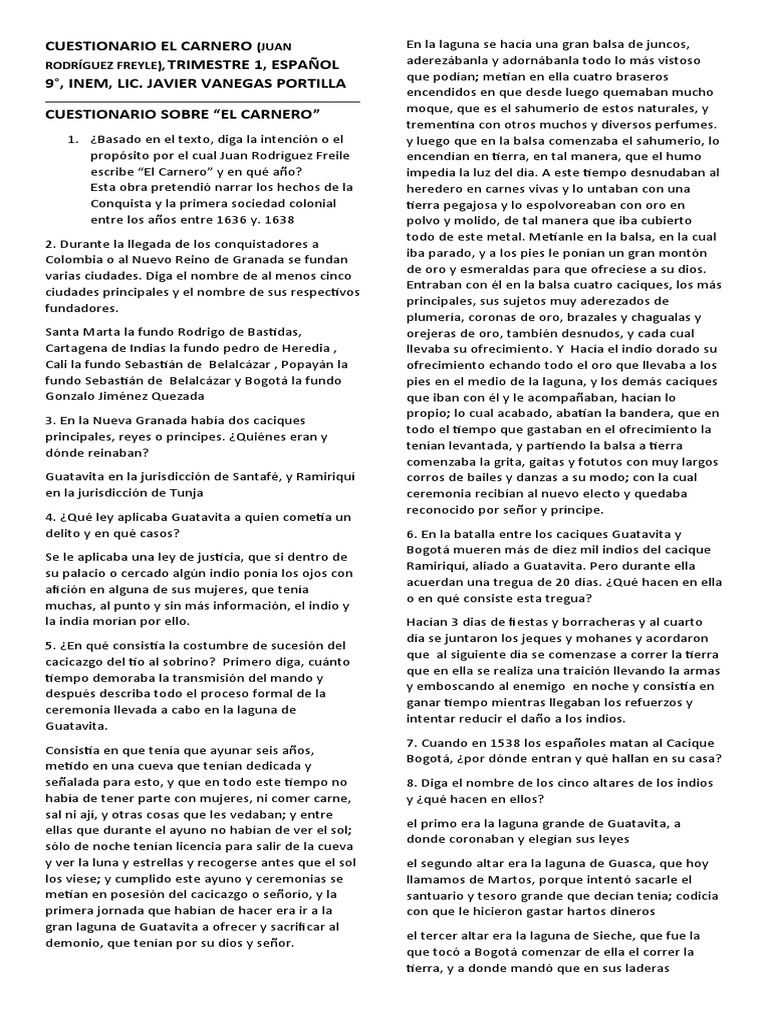 Carnero | PDF | Colombia