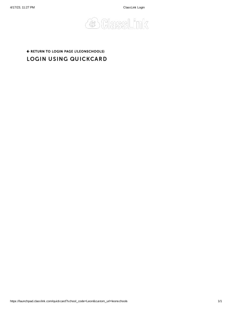 ClassLink Login | PDF