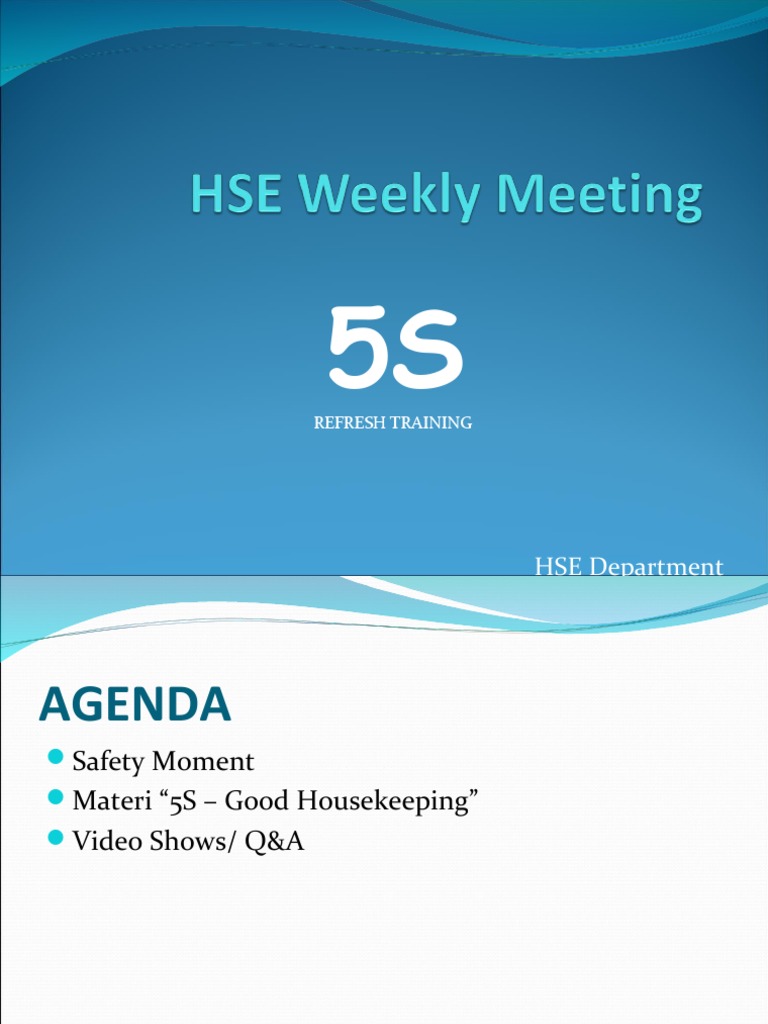 HSE Department: Refresh Training | PDF