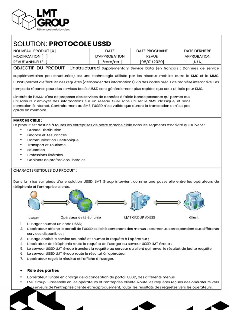 Ussd | PDF | Serveur (Informatique) | Secteurs du service