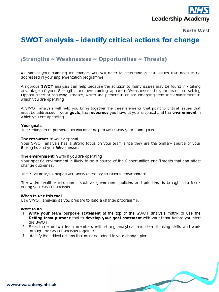 SWOT Analysis 2020 | Download Free PDF | Swot Analysis | Cognition
