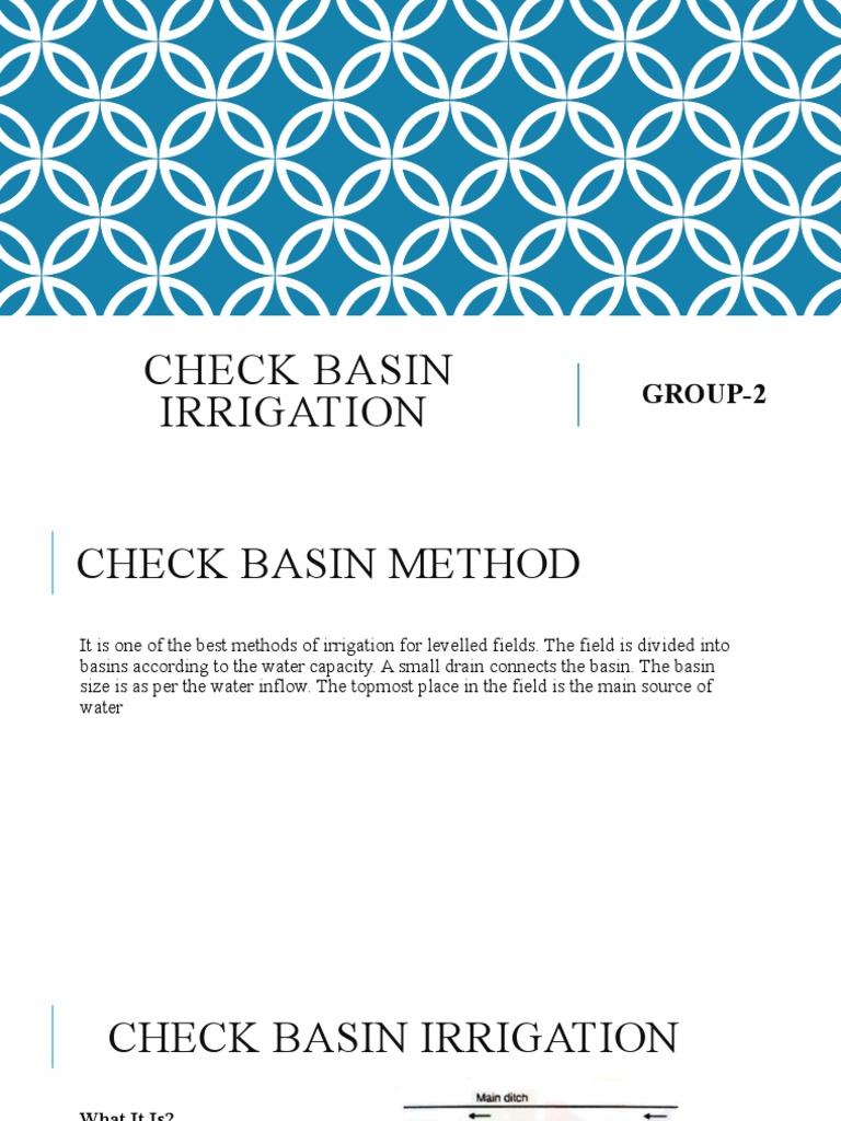 Check Basin Irrigation | PDF | Drainage Basin | Irrigation