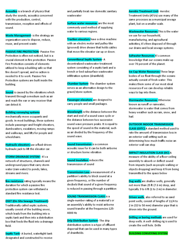 Plumbing Reviewer | PDF | Sanitary Sewer | Elevator