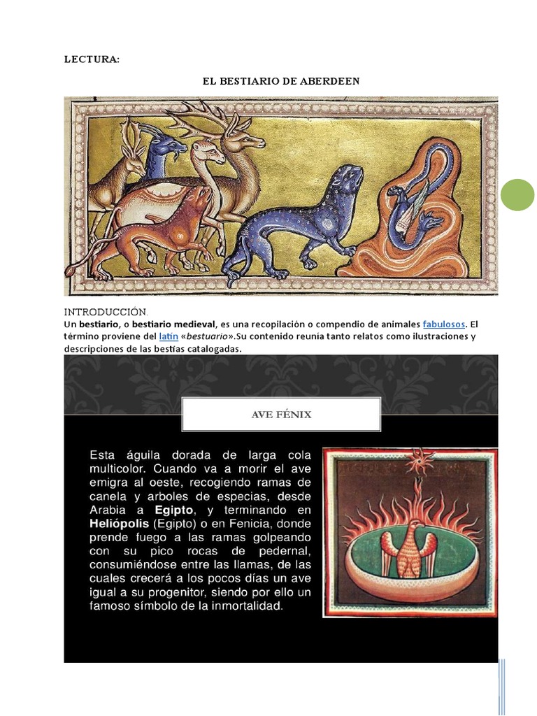 El Bestiario de Aberdeen | PDF | Rey Arturo | Morgan Le Fay