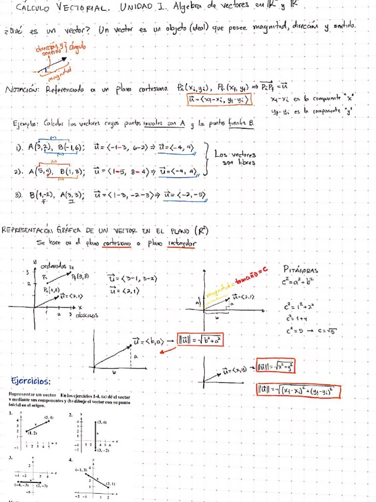 Apuntes Calculo Vectorial | PDF
