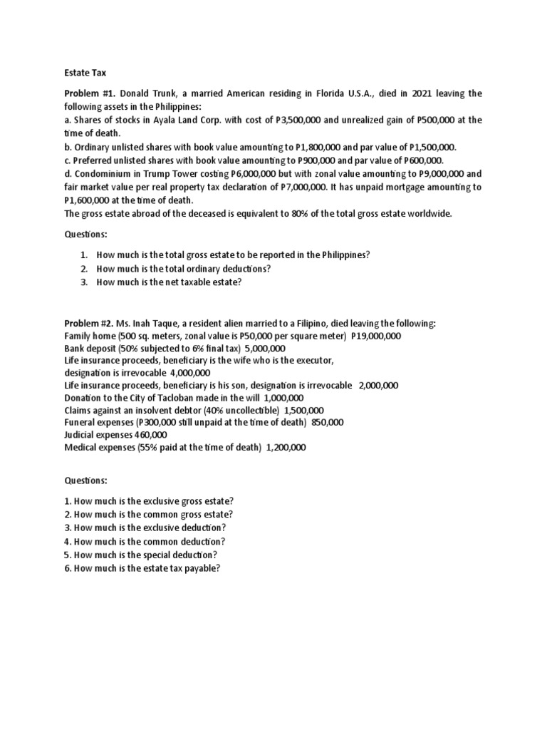 Tax Problems | PDF | Value Added Tax | Taxes