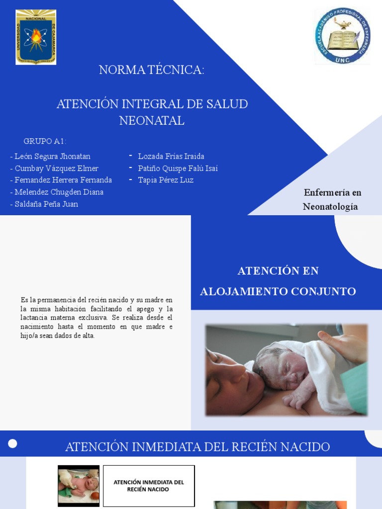 NORMA TÉCNICA ATENCIÓN INTEGRAL DE SALUD NEONATAL (Teoria 1) | PDF | Especialidades Medicas ...