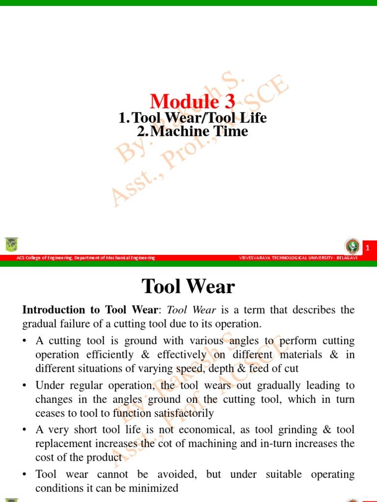 Metal Cutting Forming Module 3 | PDF | Wear | Machining