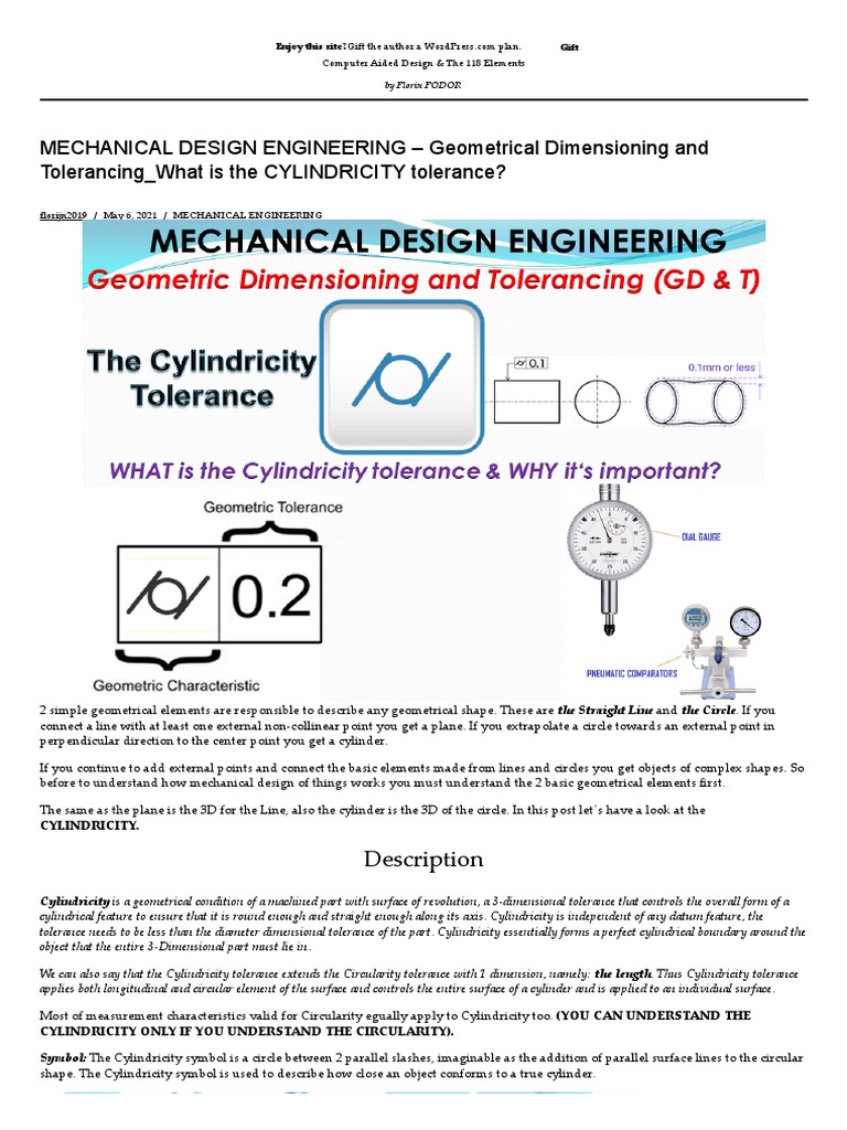 MECHANICAL DESIGN ENGINEERING - Geometrical Dimensioning and Tolerancing - What Is The ...