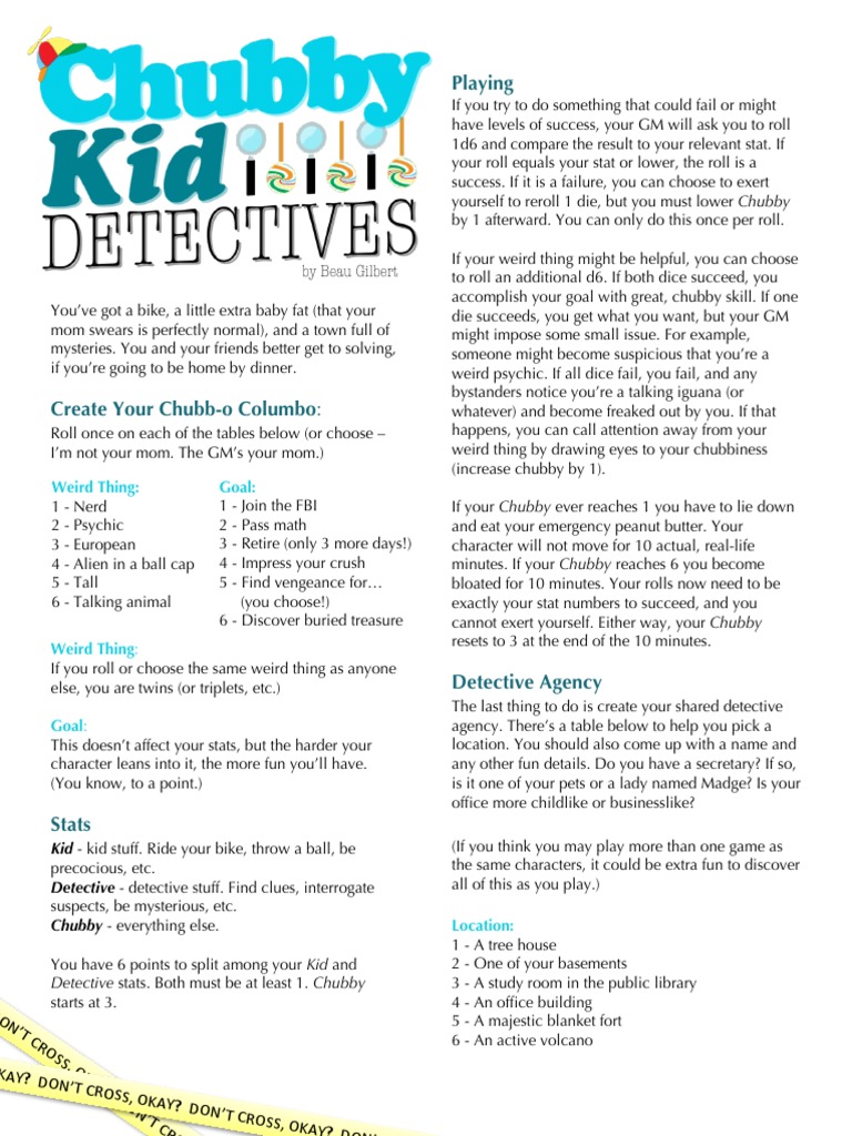 Chubby Kid Detectives | PDF