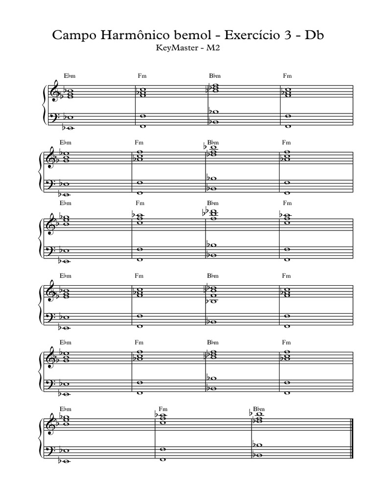 Campo Harmônico Bemol 3 | PDF