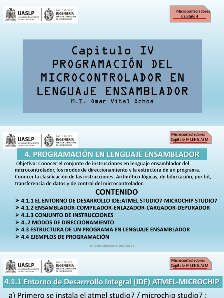 Clases UNIDAD 04 Prog - ASM - 23 - II | Descargar gratis PDF | Compilador | Programación