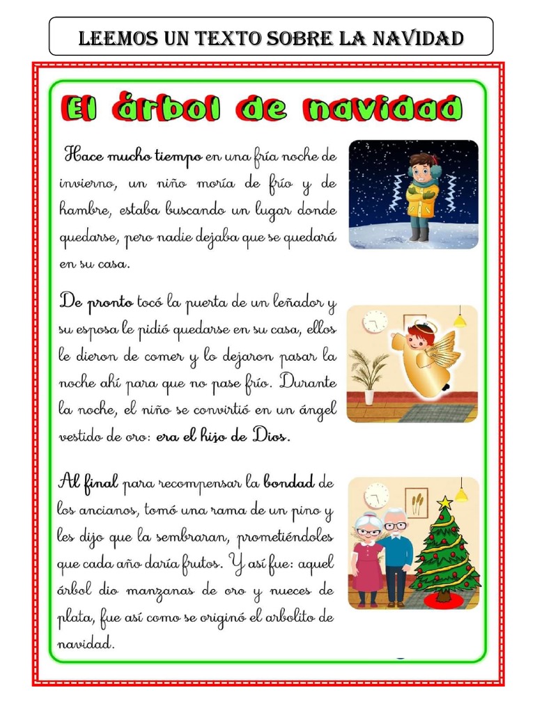 Lectura Del Arbol de Navidad | PDF