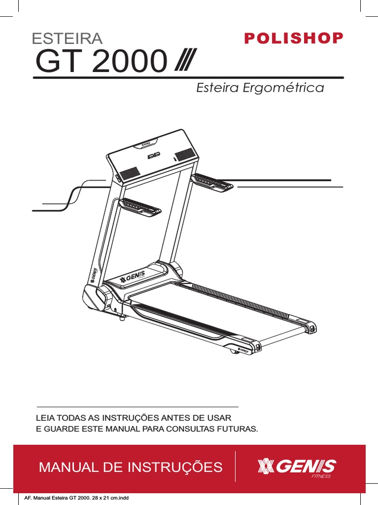 Manual Esteira GT 2000 | PDF