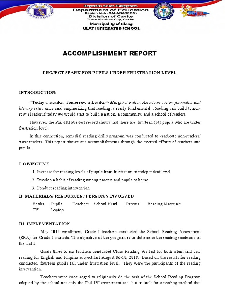 Reading Program SPARK Elem | PDF | Reading (Process) | Learning