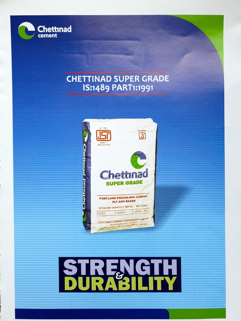 Chettinad PPC Cement | PDF | Cement | Concrete