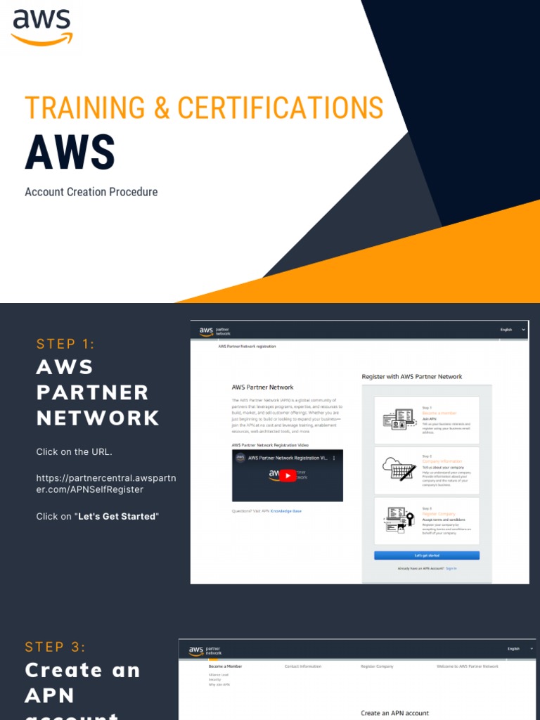 AWS - Account Creation Procedure | PDF