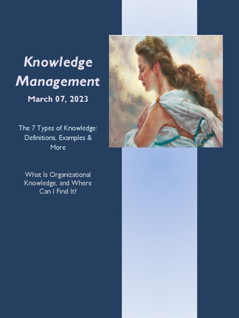 Knowledge Management Lecture 6 | PDF | Knowledge | Tacit Knowledge