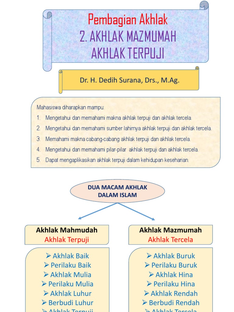 Pertemuan 5 Pembagian Akhlak | PDF