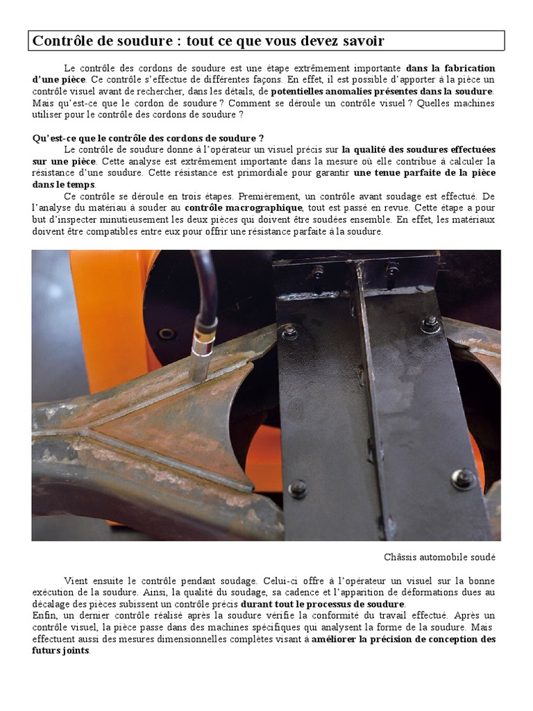 Contrôle de Soudure | PDF | Soudage | Construction